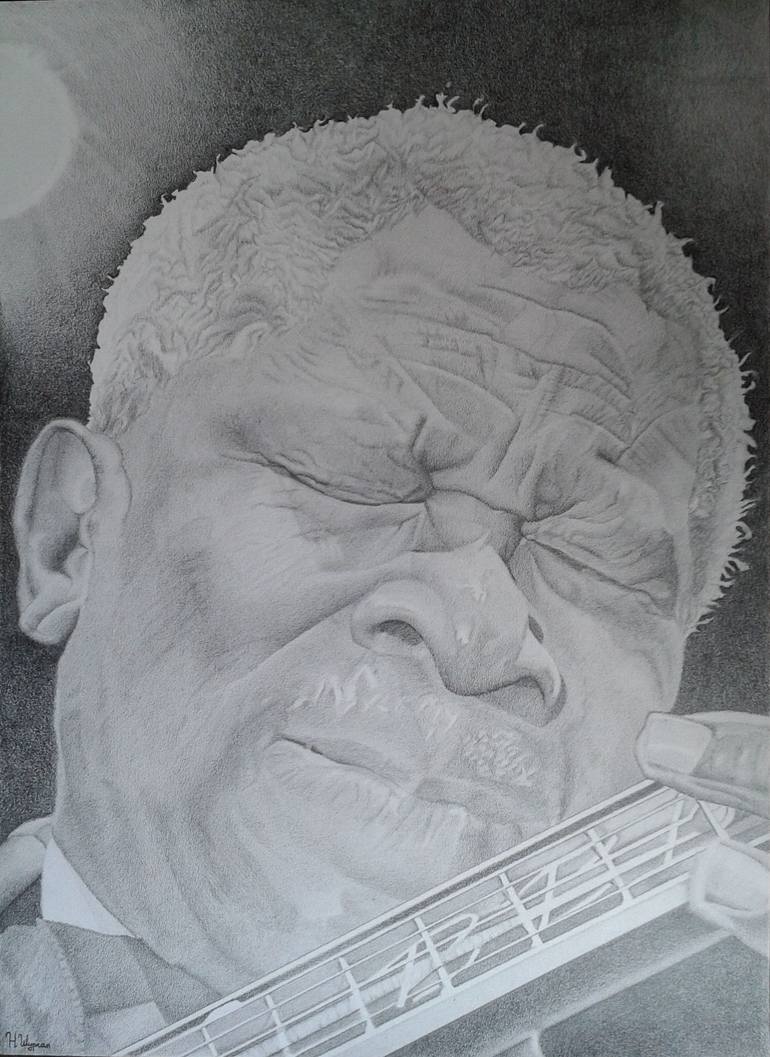 B.B.King Drawing by Nebojsa Surlan | Saatchi Art