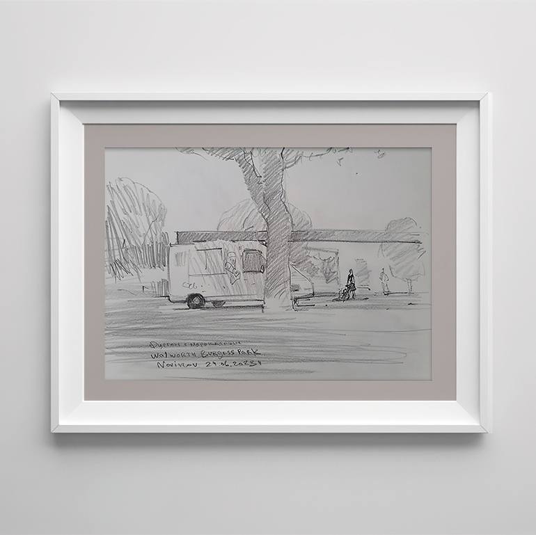 Breaking Through Paper Drawing