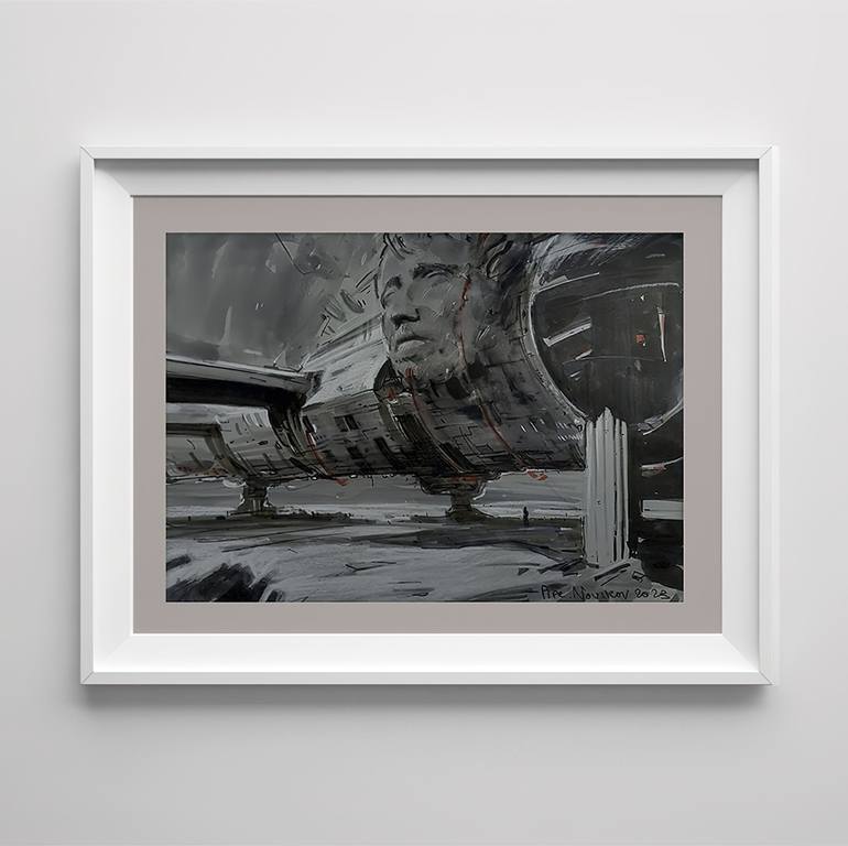 Pipe. Sketch for Civilization project. Drawing by Andrey Novikov ...