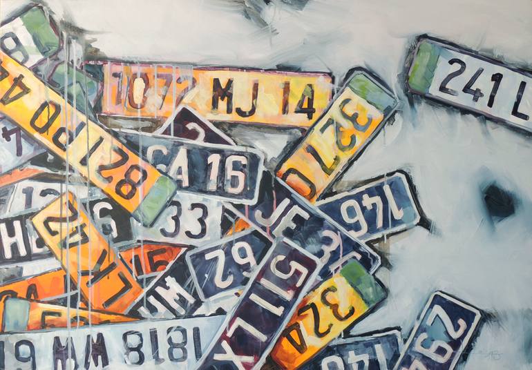 I'm a number - #9 Painting by Jean Michel Ortholand | Saatchi Art