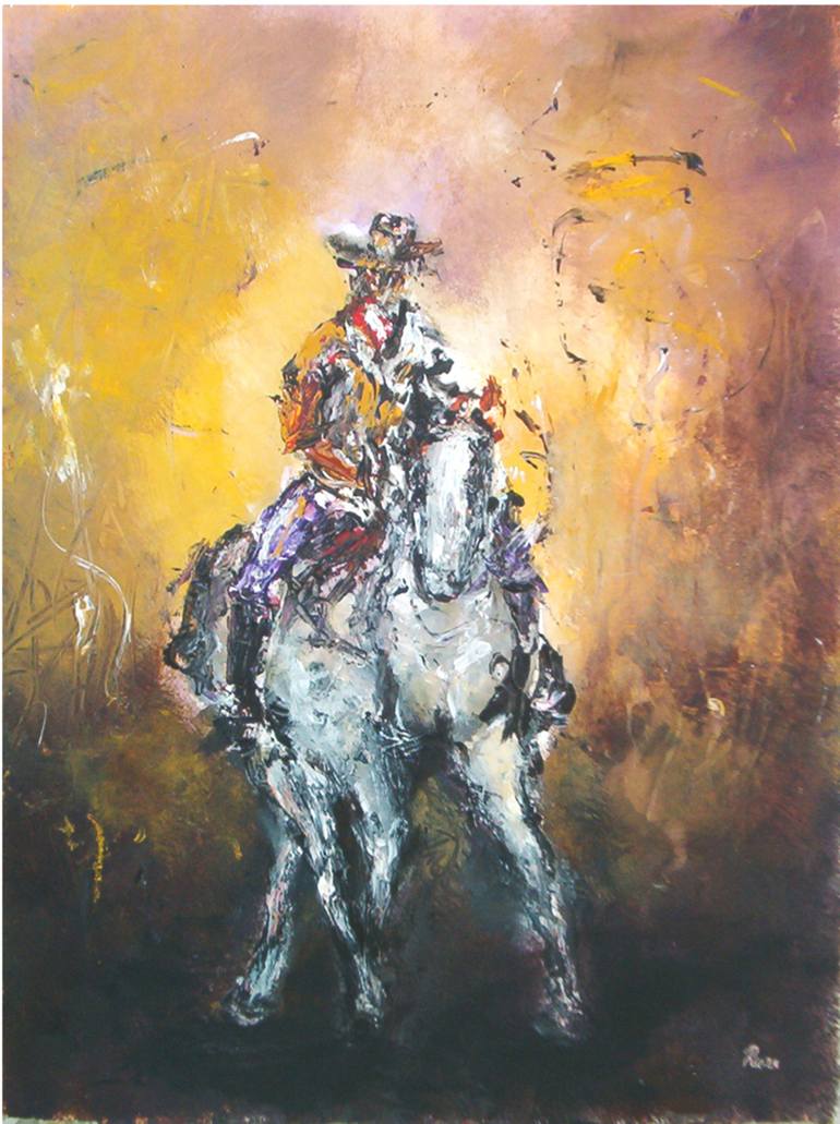 Wild West III Painting by Jose Riera | Saatchi Art