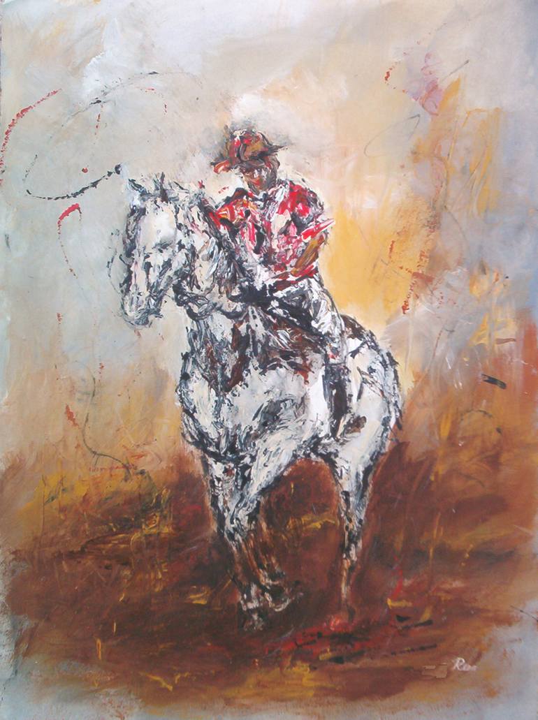 Wild West IV Painting by Jose Riera | Saatchi Art
