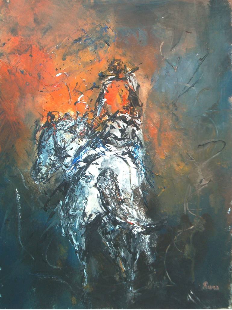 Wild West VII Painting by Jose Riera | Saatchi Art