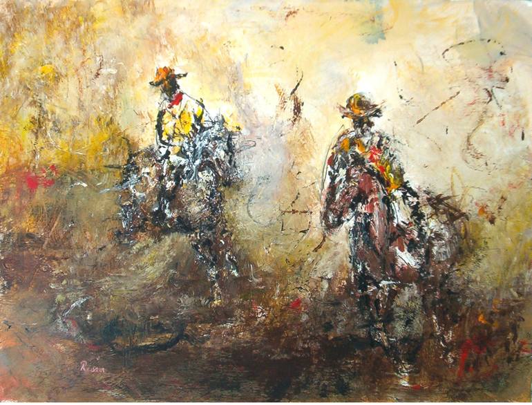 Wild West X Painting by Jose Riera | Saatchi Art