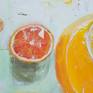 Orange Funk Painting by Kasia Pawlak | Saatchi Art