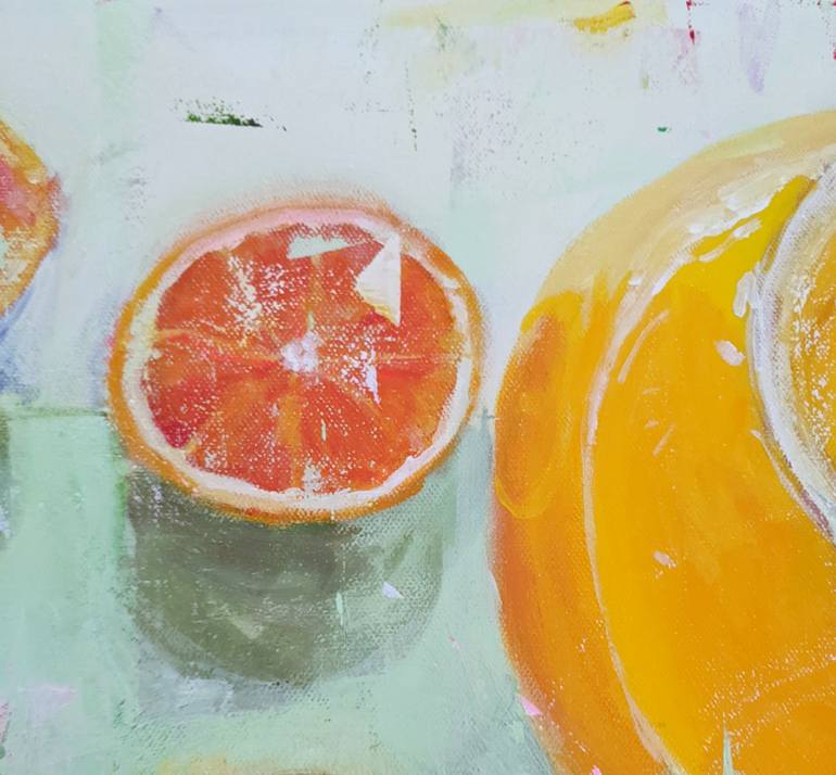 Orange Funk Painting by Kasia Pawlak | Saatchi Art