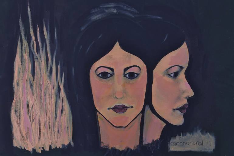 TWINS Painting by canan onural | Saatchi Art