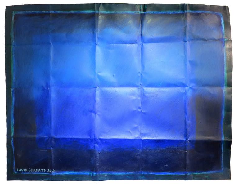 Blue window Drawing by Lavih Serfaty | Saatchi Art