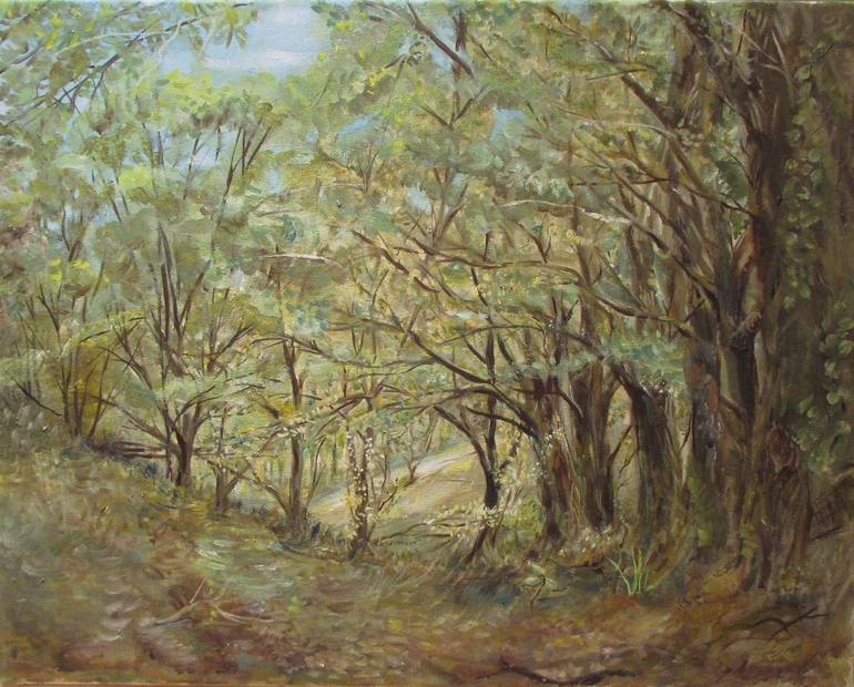 Meldon Woods Dartmoor, Devon Painting by Olga Brereton | Saatchi Art