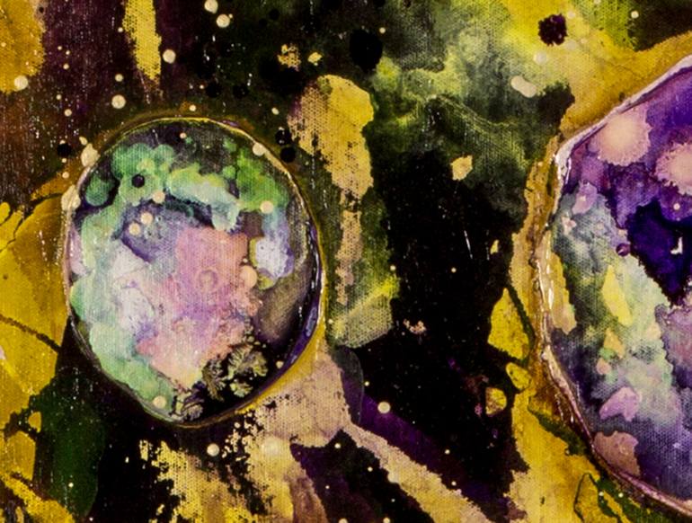 Embryos Space Colonization /triptych/90x40 Painting by Lana Sokoloff ...