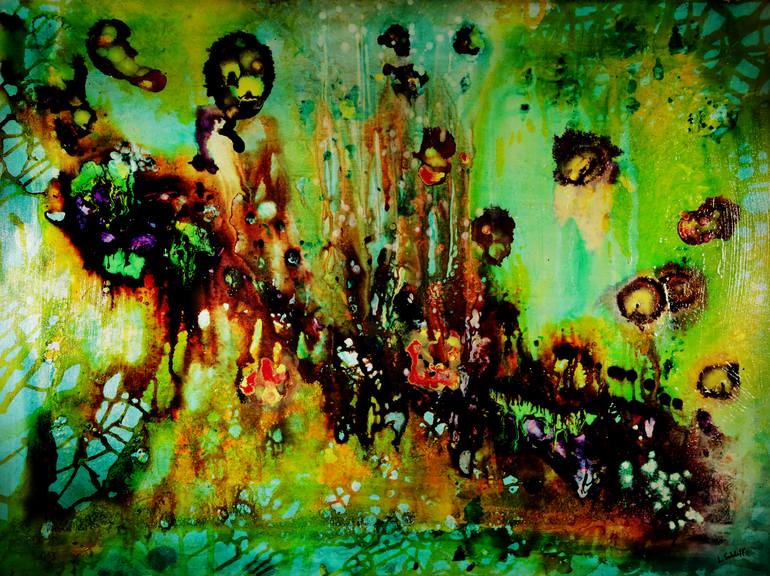 Diving into Subconscious Painting by Lana Sokoloff | Saatchi Art