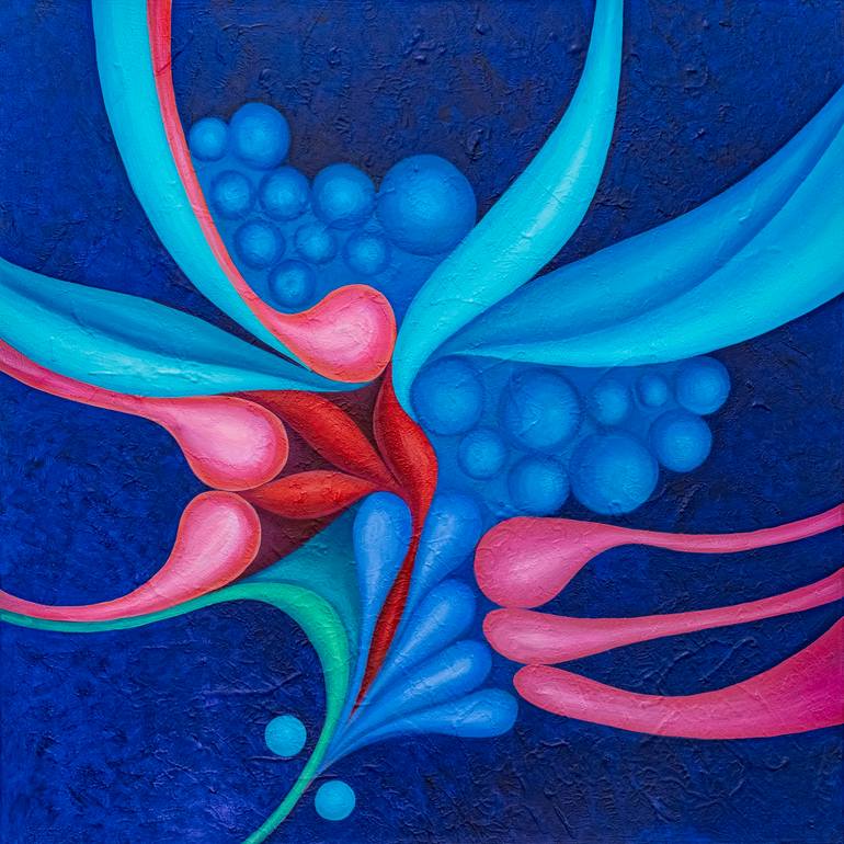 Baroque Bouquet with Wusteria Uva Painting by Eka Orba | Saatchi Art