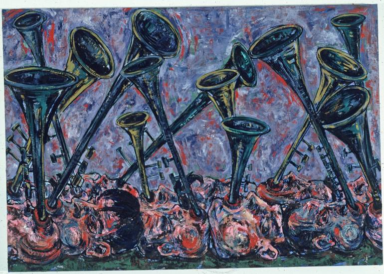 'Horn Section' Painting by Gary Mayer | Saatchi Art