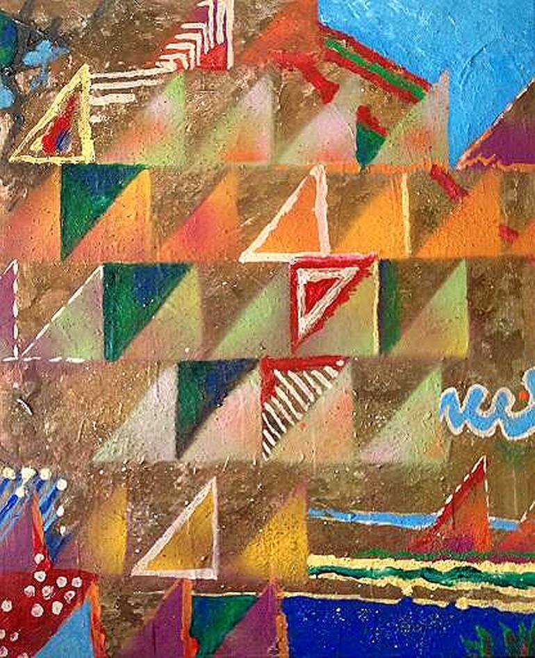 Sharks in the Cathedral Painting by Michael Berube | Saatchi Art