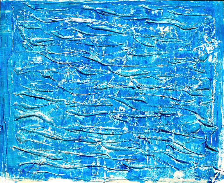 ABAR 5351 - Blue as a blue sea Painting by Andrea Bazzechi | Saatchi Art
