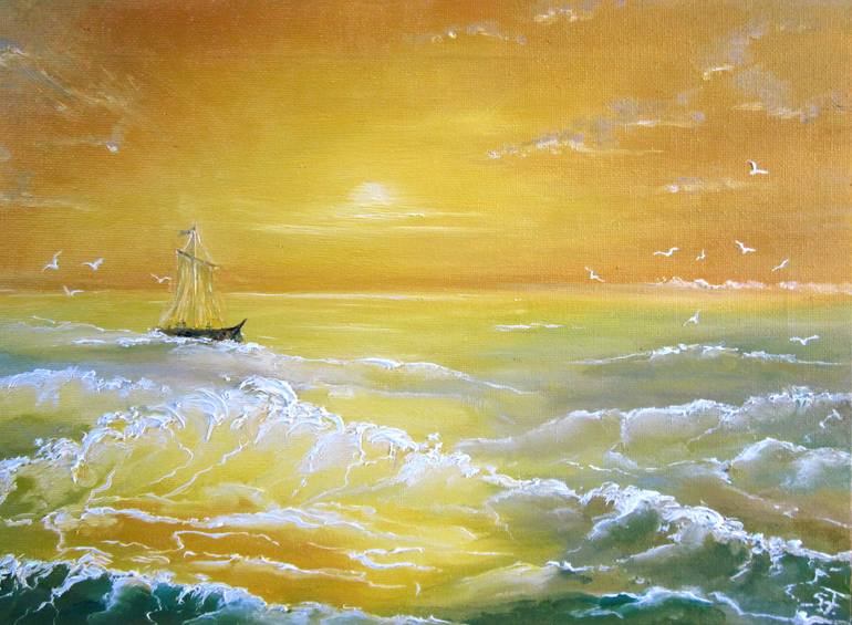 Eveningsun Painting by Susan Art | Saatchi Art