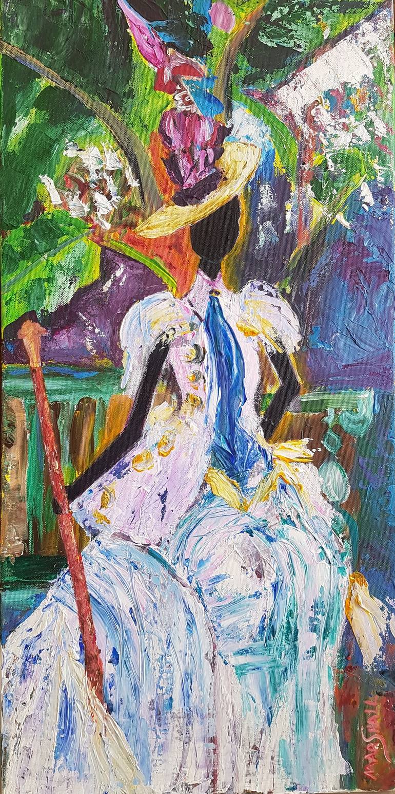 Madam Tropical Painting by Hazel Marshall | Saatchi Art