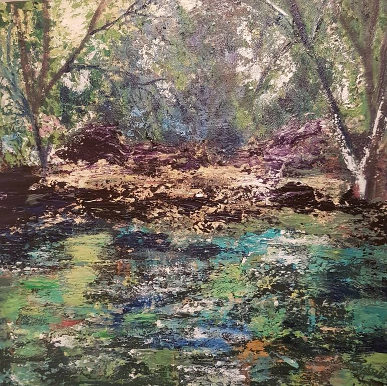 Caribbean River Painting by Hazel Marshall | Saatchi Art