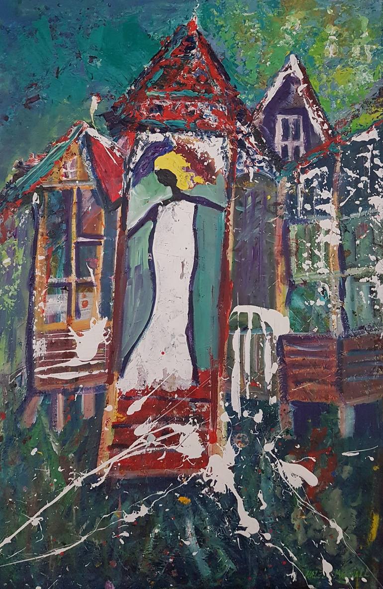 Caribbean Lifestyle Painting by Hazel Marshall | Saatchi Art