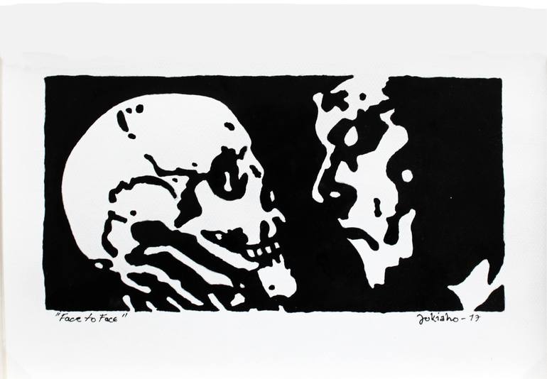 Eye to eye Painting by Ismo Jokiaho | Saatchi Art