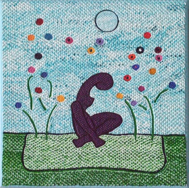 Flowers For Ilene In The Square - Copyright 2013 Wilder Painting by ...