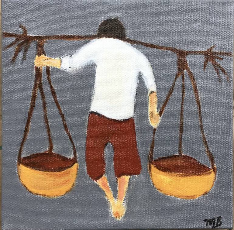 HARD LABOR Painting by Mildred Borras | Saatchi Art