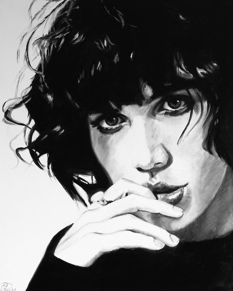 Inappropriate Thoughts Painting by Cindy Press | Saatchi Art