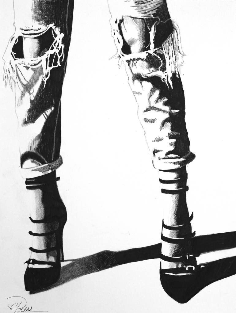 Stomping Ground Drawing by Cindy Press | Saatchi Art