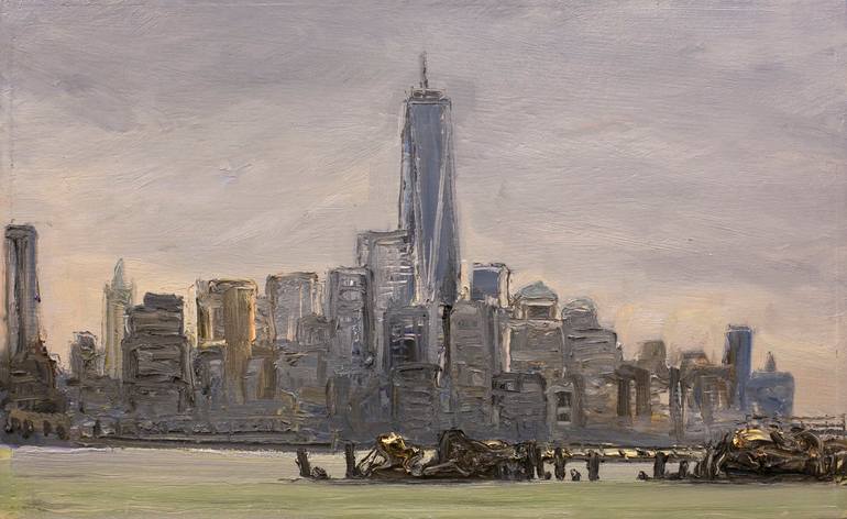 Lower Manhattan Painting by Jim St Clair | Saatchi Art