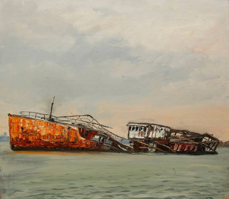 East River Painting by Jim St Clair | Saatchi Art