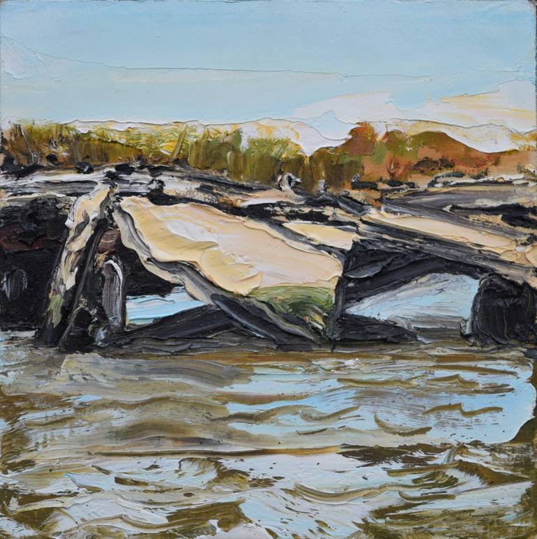 Sunlit Slab Painting by Jim St Clair | Saatchi Art