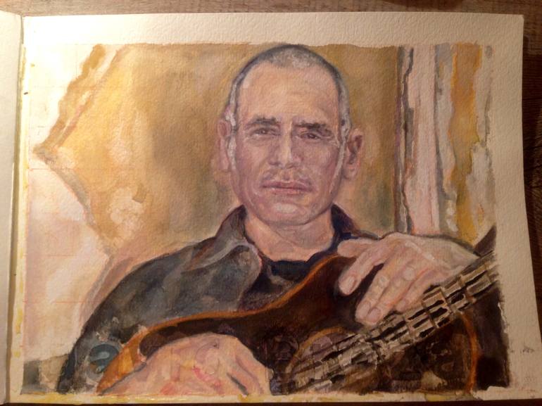 David Broza Painting by Yifat Shoham | Saatchi Art