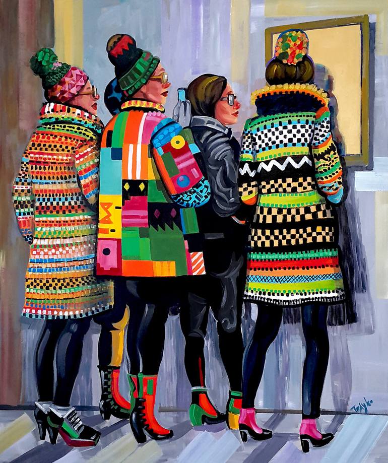Curatorial team Painting by Trayko Popov | Saatchi Art United Kingdom