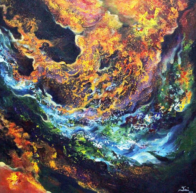 Akash 4 Painting by Isaiarasi N | Saatchi Art