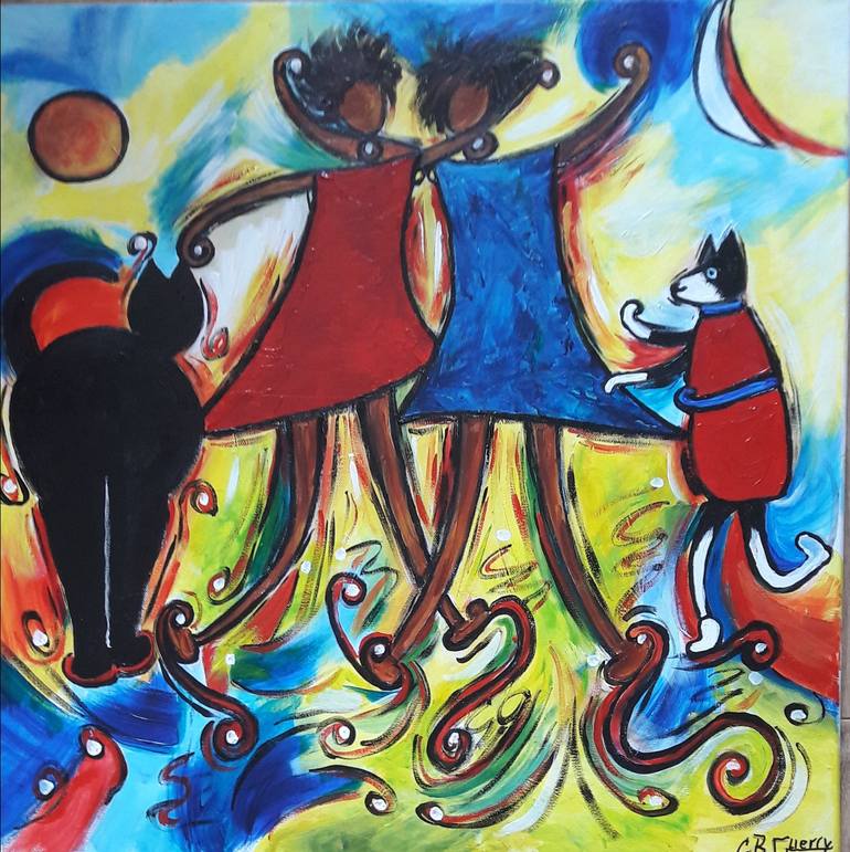 MON COEUR FAIT BOUM Painting by Guerry christiane | Saatchi Art