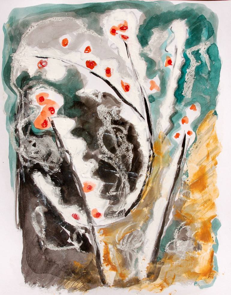First Snow Painting by Lorie Schackmann | Saatchi Art