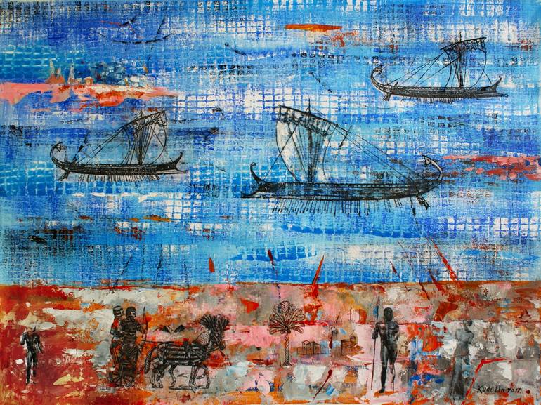 The Greek series Ptolemy I Soter Painting by Igor Kudelin | Saatchi Art