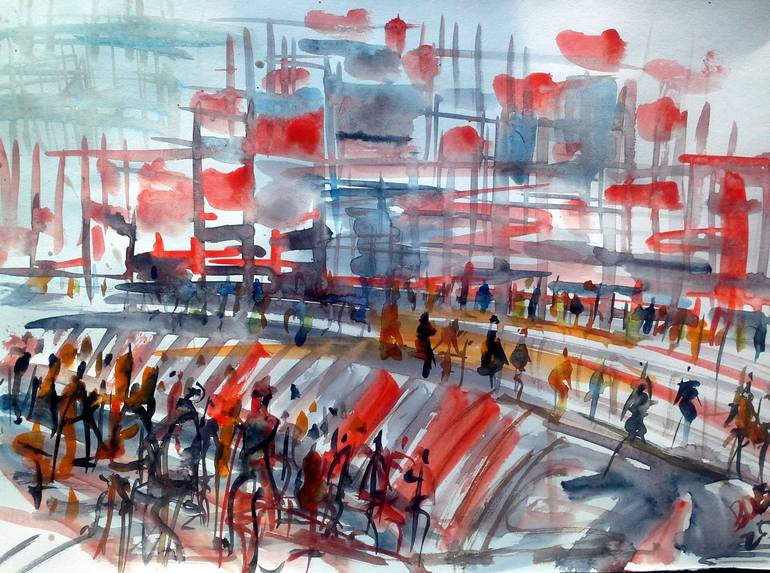 The Call Painting by Bob Usoroh | Saatchi Art