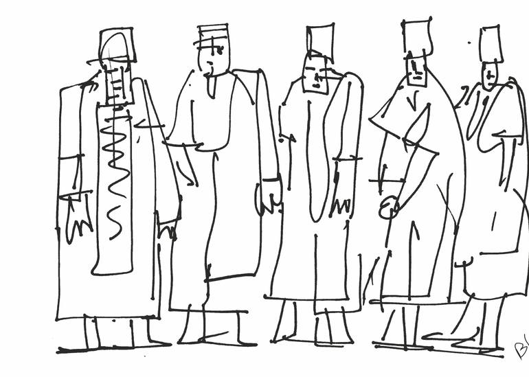 Fulani Drawing by Bob Usoroh | Saatchi Art