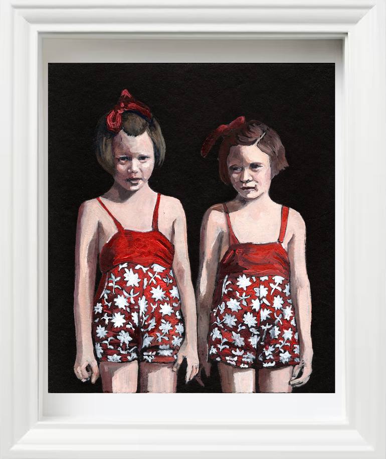 Sisters Painting by Lola Sandoval | Saatchi Art