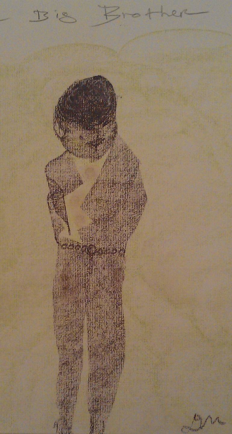 THE BIG BROTHER SERIES -4 Drawing by dionysios maravegias | Saatchi Art