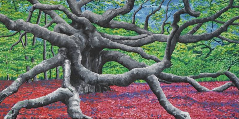 Angel Oak Painting by Rob Beckham | Saatchi Art