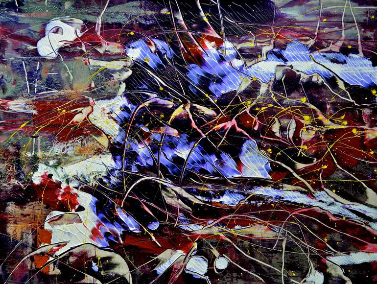 Another Starry Night Painting by Agnieszka Kukawska | Saatchi Art