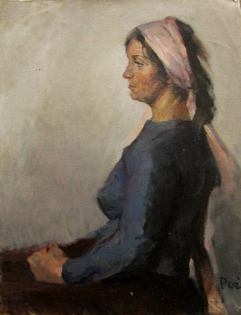 The academic female portrait Painting by Serhiy Roy | Saatchi Art
