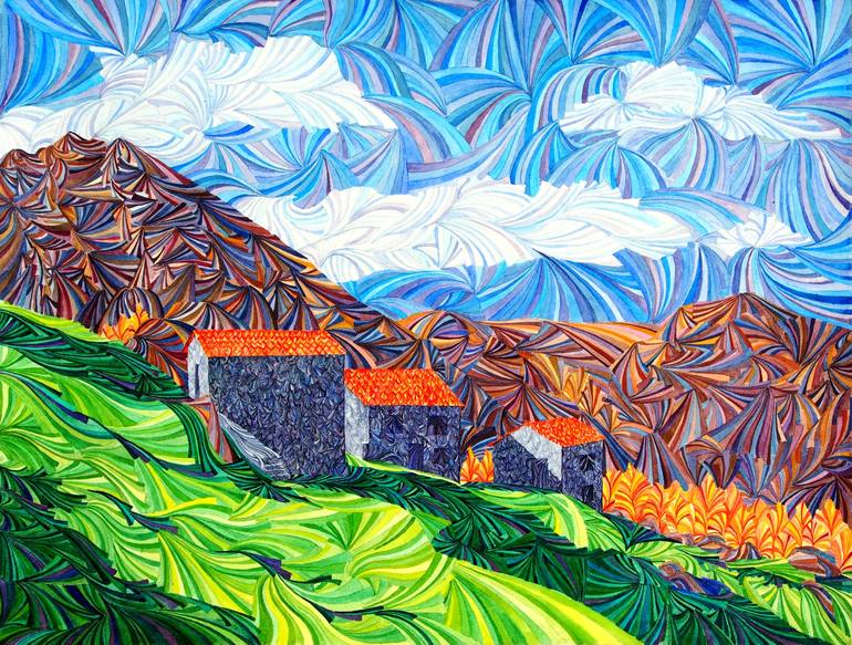 Cowbell Serenade Painting by Alyson Boye | Saatchi Art