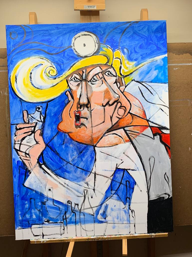 Very Stable Genius Painting by Larry Kaiser | Saatchi Art
