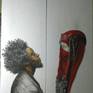 Gynophobia Painting by Paolo Dongu | Saatchi Art