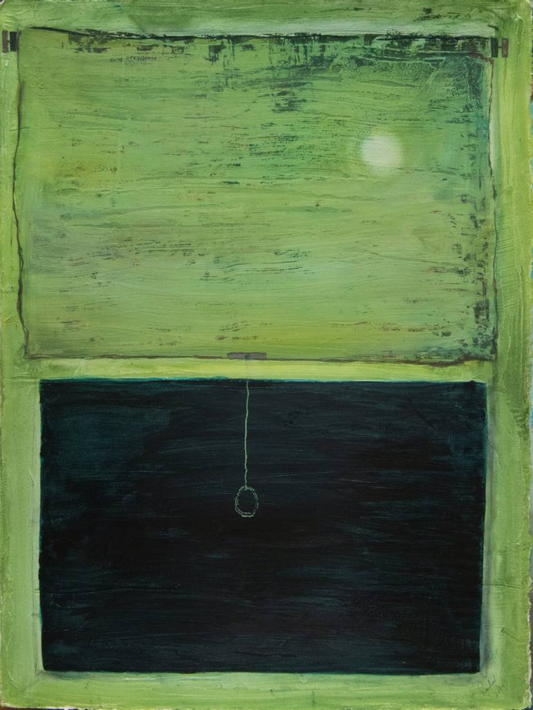 Green Window Painting by Randall Coleman | Saatchi Art