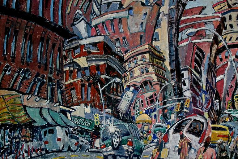 Sunny New York Painting by Joe Jaqua | Saatchi Art