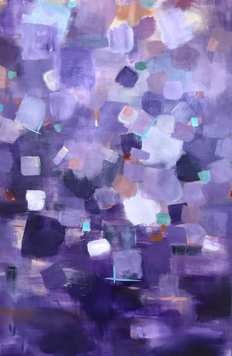 For the Love of Violet Painting by Carolyn Weir | Saatchi Art